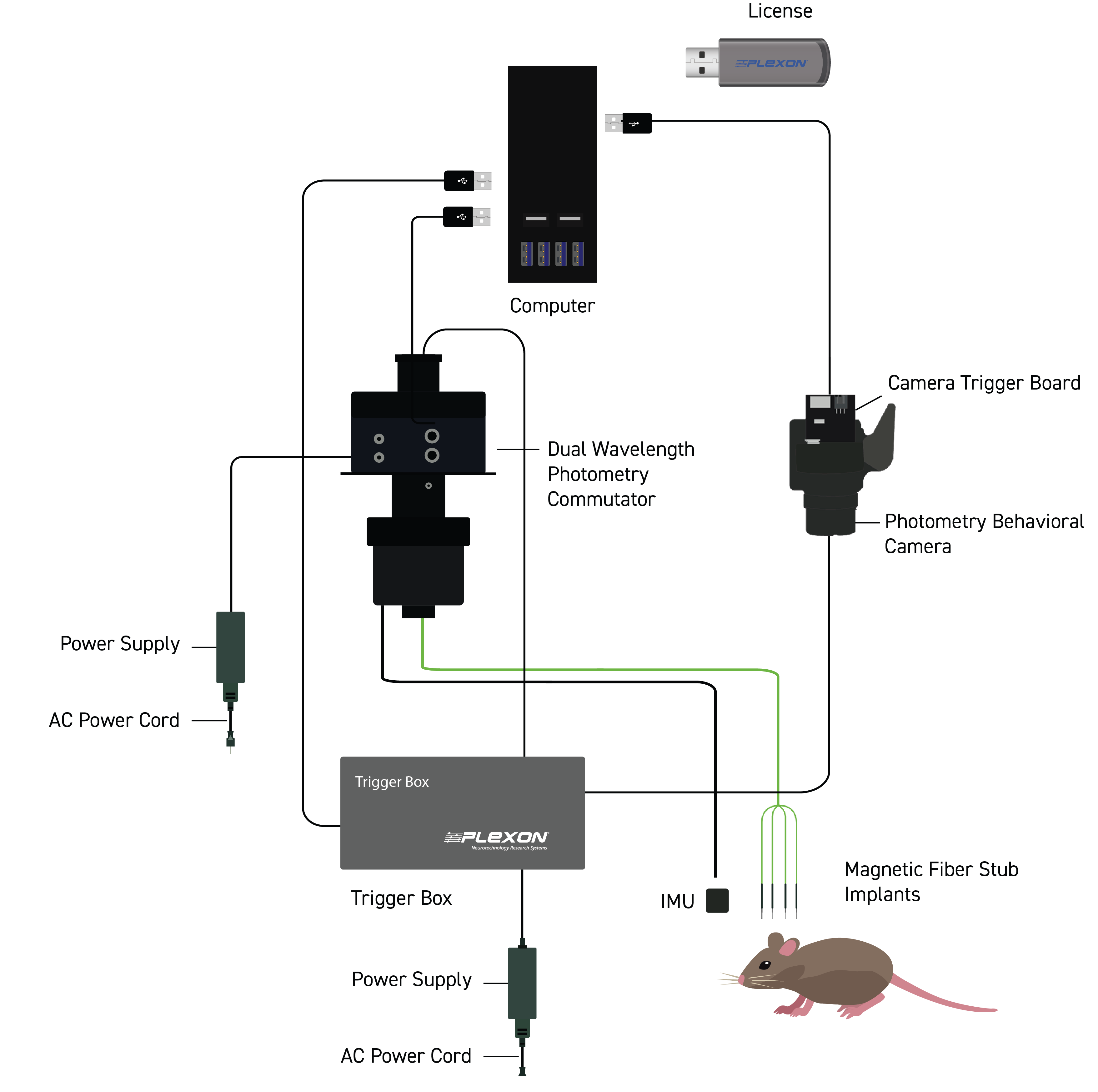 Dual-Wavelength Commutator Based Photometry System - Plexon